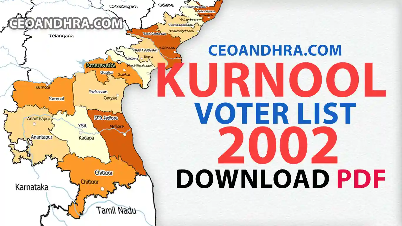 Kurnool District 2002 SIR Electoral Rolls PDF